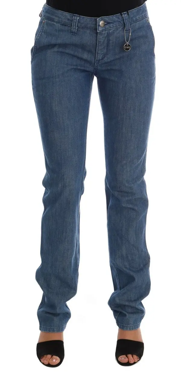 Costume National Wash Cotton Slim Jeans