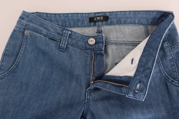 Costume National Wash Cotton Slim Jeans