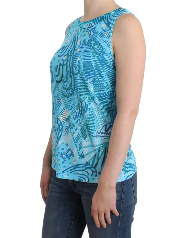 John Galliano Printed Sleeveless Top