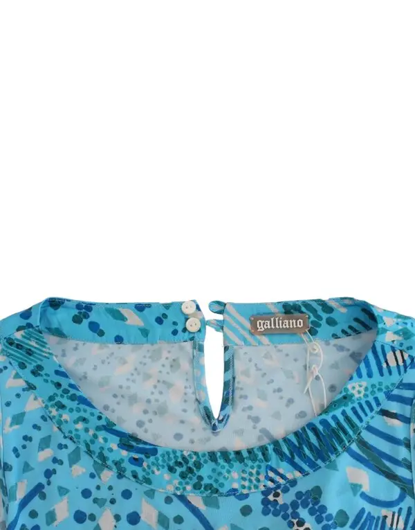 John Galliano Printed Sleeveless Top