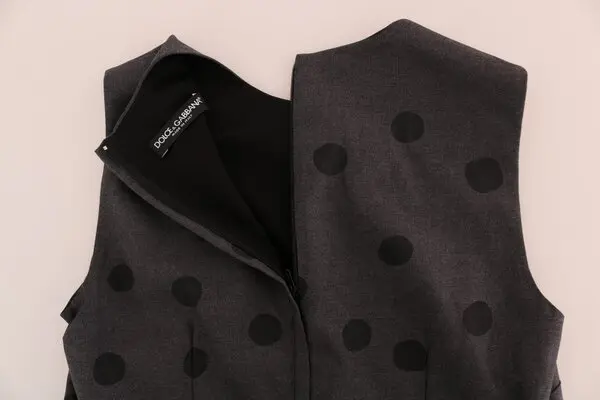 Dolce & Gabbana Polka Dot Sleeveless Sheath Dress