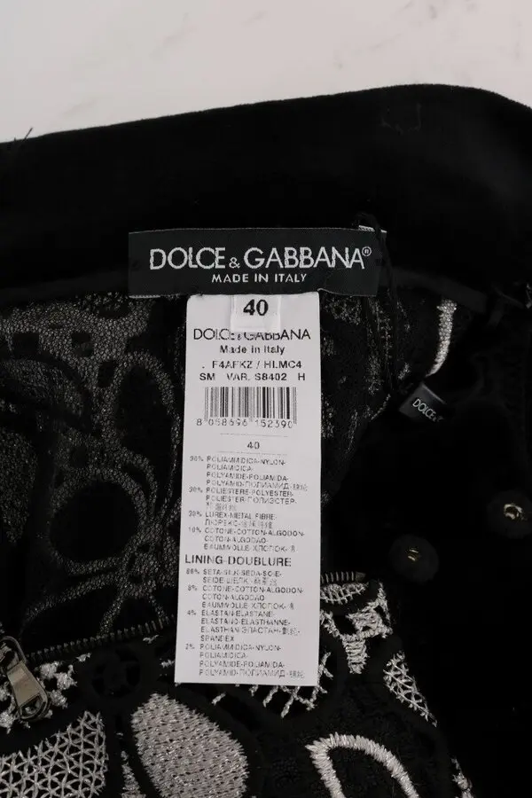 Dolce & Gabbana Floral Macramé Lace Mini Skirt