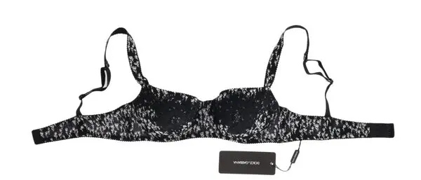 Dolce & Gabbana Silk White Lace Stretch Underwear Bra