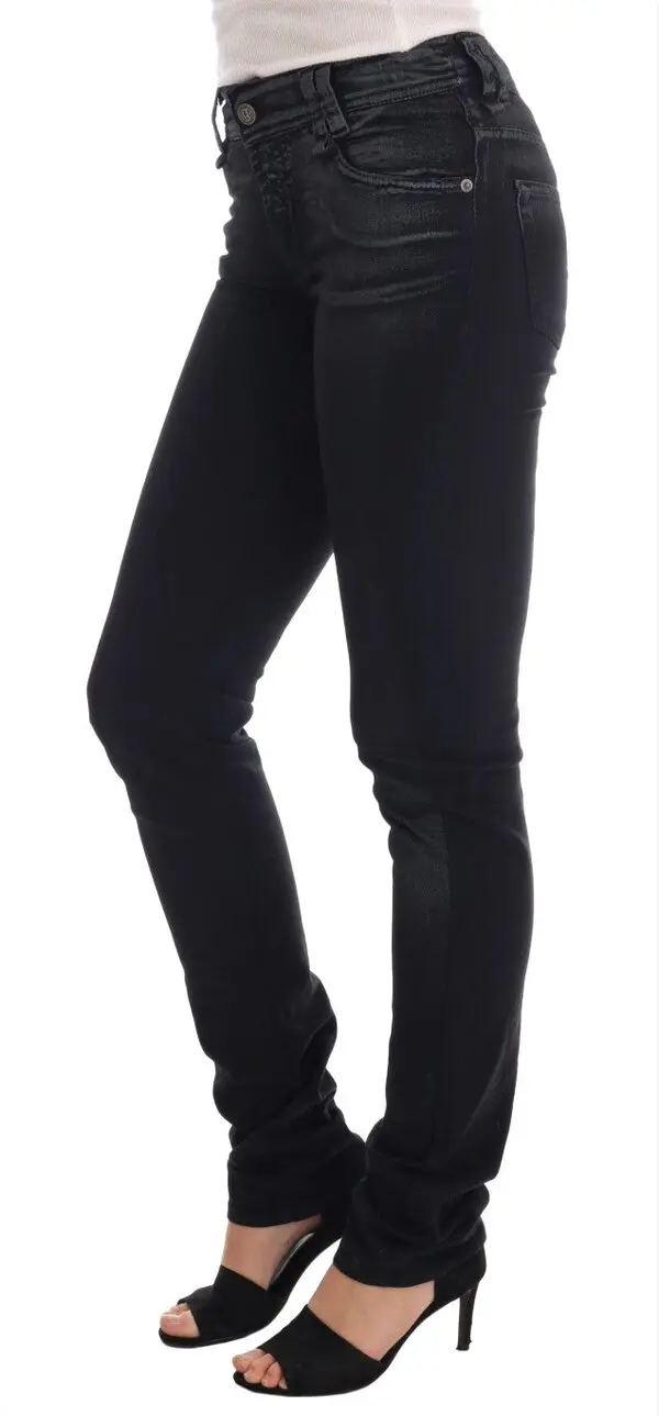 John Galliano Wash Cotton Stretch Regular Fit Jeans - Gray