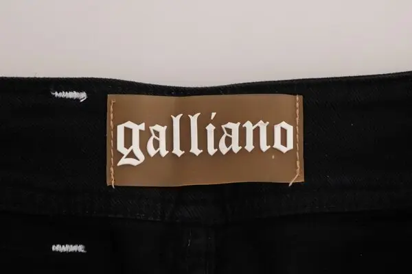 John Galliano Wash Cotton Stretch Regular Fit Jeans - Gray