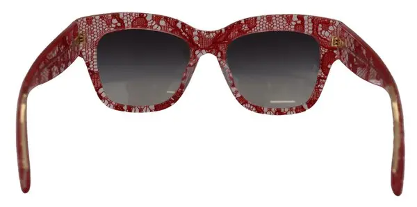 Dolce & Gabbana Lace Acetate Rectangle Sunglasses