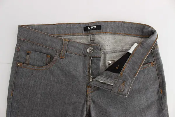 Costume National Regular Fit Cotton Jeans