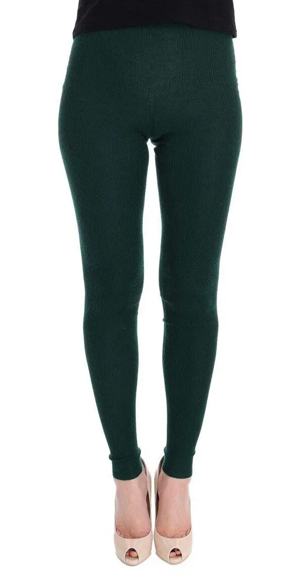 Dolce & Gabbana Cashmere Stretch Tights - Green