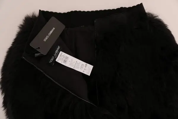 Dolce & Gabbana Mink And Nutria Fur Mini Hot Pants