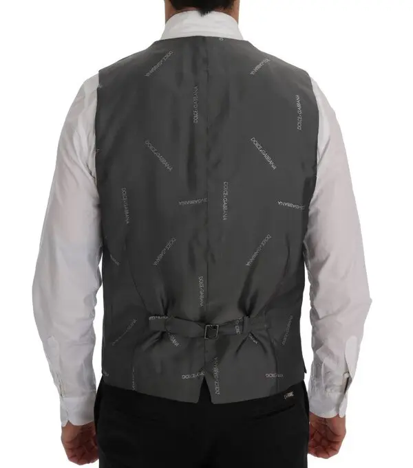 Dolce & Gabbana Staff Cotton Rayon Vest - Gray