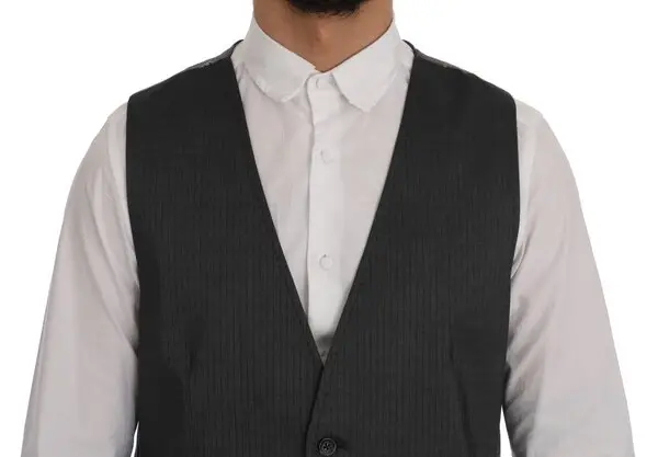 Dolce & Gabbana Staff Cotton Rayon Vest - Gray