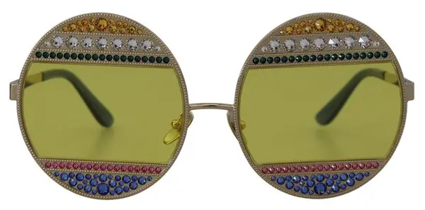 Dolce & Gabbana Oval Sunglasses - Gold