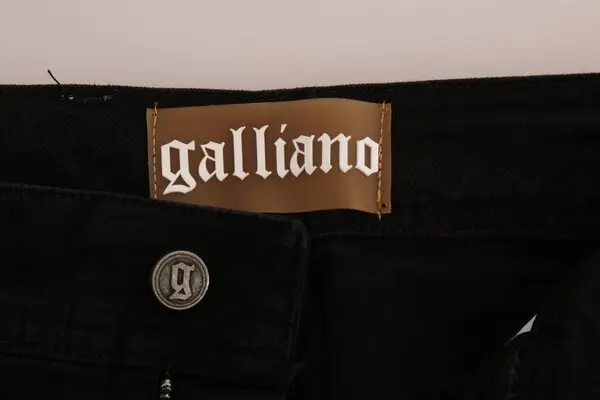 John Galliano Cotton Stretch Jeans - Black