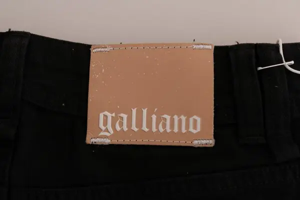 John Galliano Cotton Stretch Jeans - Black