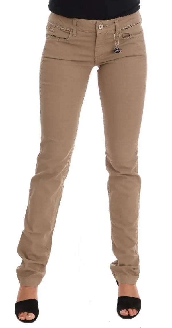 Costume National C’n’c Cotton Stretch Slim Fit Jeans - Beige