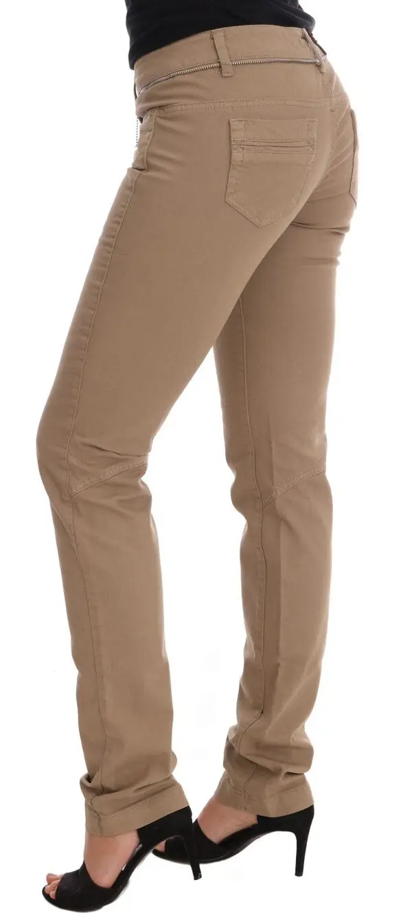 Costume National C’n’c Cotton Stretch Slim Fit Jeans - Beige