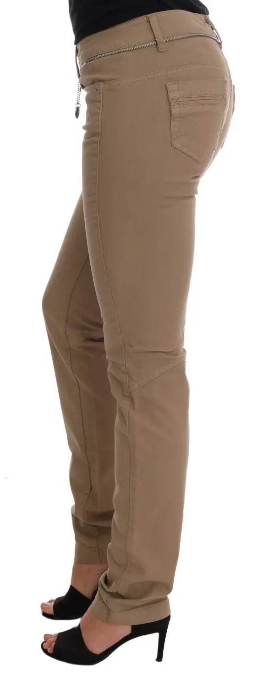 Costume National C’n’c Cotton Stretch Slim Fit Jeans - Beige