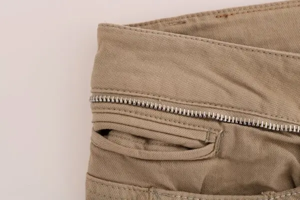 Costume National C’n’c Cotton Stretch Slim Fit Jeans - Beige