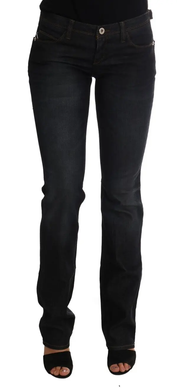 Costume National C'n'c Slim Fit Dark Wash Jeans - Blue