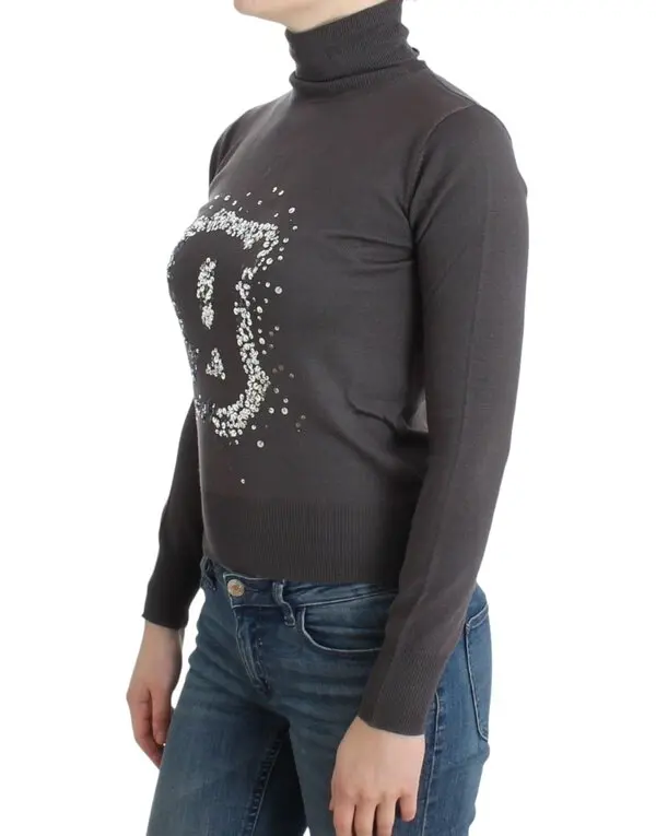 John Galliano Turtleneck Virgin Wool Jumper - Brown