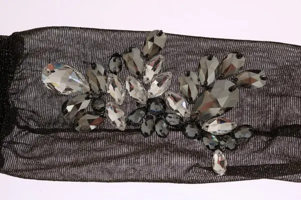 Dolce & Gabbana Floral Crystal Embellished Stockings