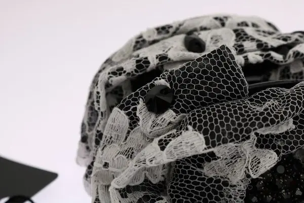 Dolce & Gabbana Floral Lace Crystal Hair Claw