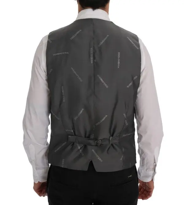 Dolce & Gabbana Staff Striped Vest - Gray