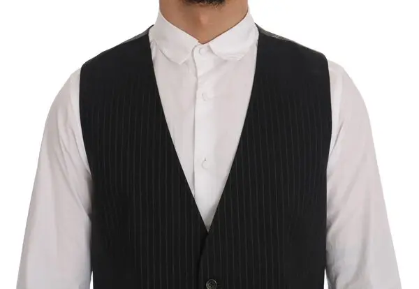 Dolce & Gabbana Staff Striped Vest - Gray