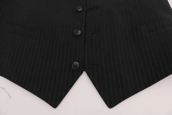 Dolce & Gabbana Staff Striped Vest - Gray