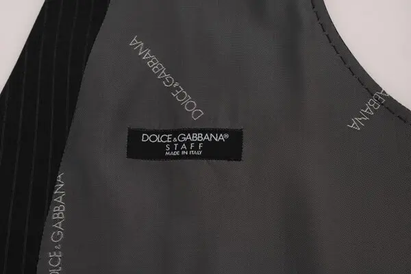 Dolce & Gabbana Staff Striped Vest - Gray