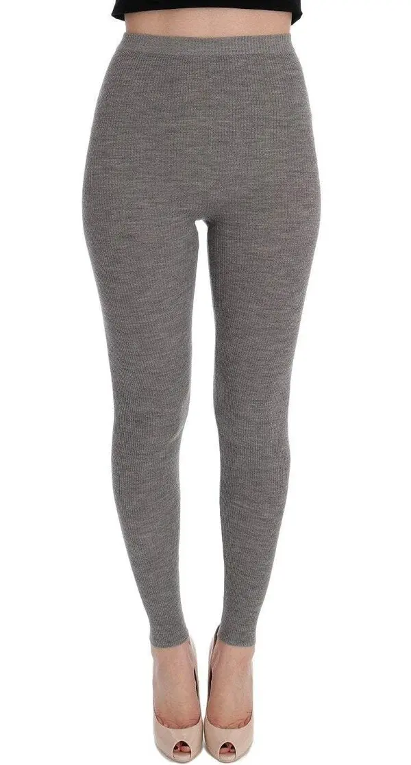 Dolce & Gabbana Cashmere Stretch Tights - Gray