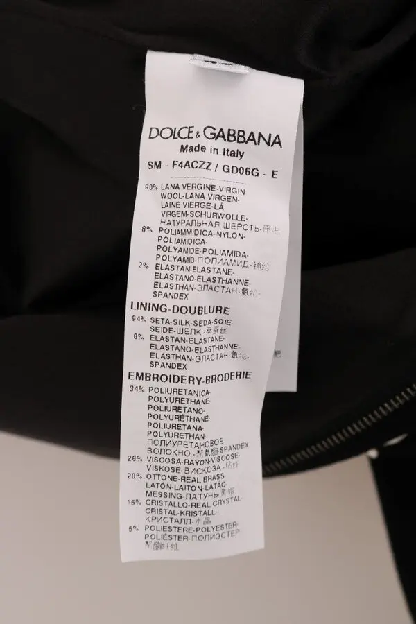 Dolce & Gabbana Floral Crystal-embellished Pencil Skirt