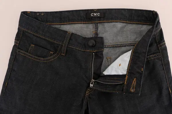 Costume National Classic Fit Dark Wash Denim Jeans