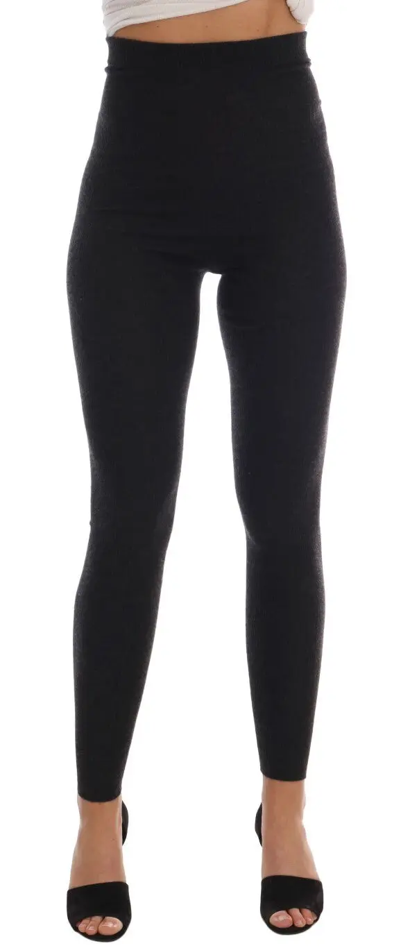Dolce & Gabbana Cashmere Ribbed Stretch Tights