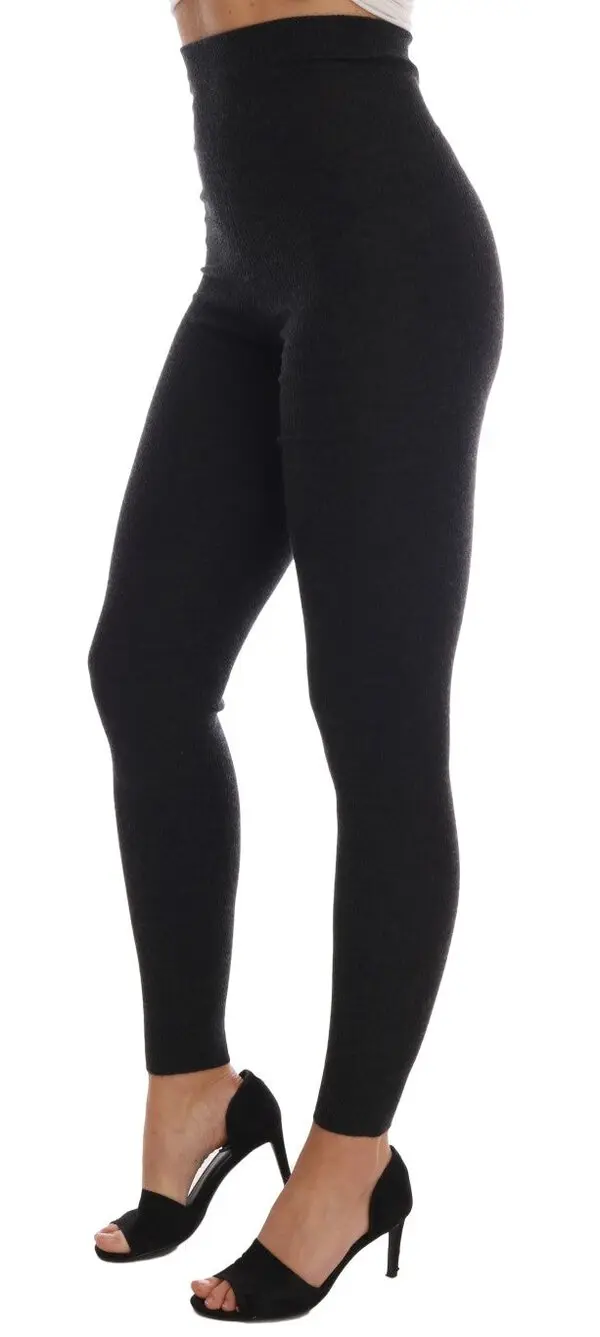 Dolce & Gabbana Cashmere Ribbed Stretch Tights