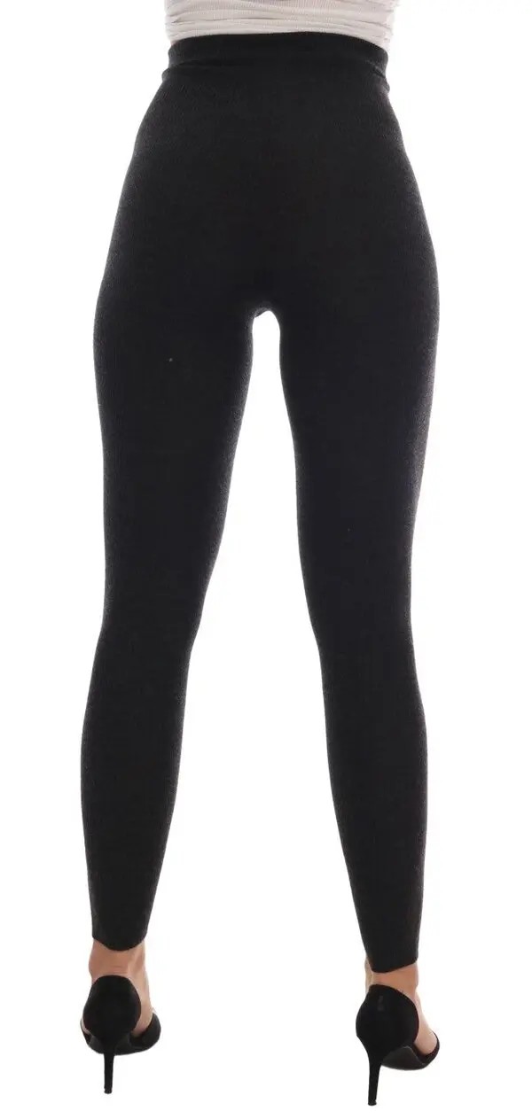 Dolce & Gabbana Cashmere Ribbed Stretch Tights