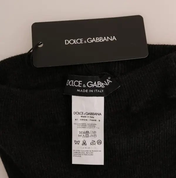 Dolce & Gabbana Cashmere Ribbed Stretch Tights