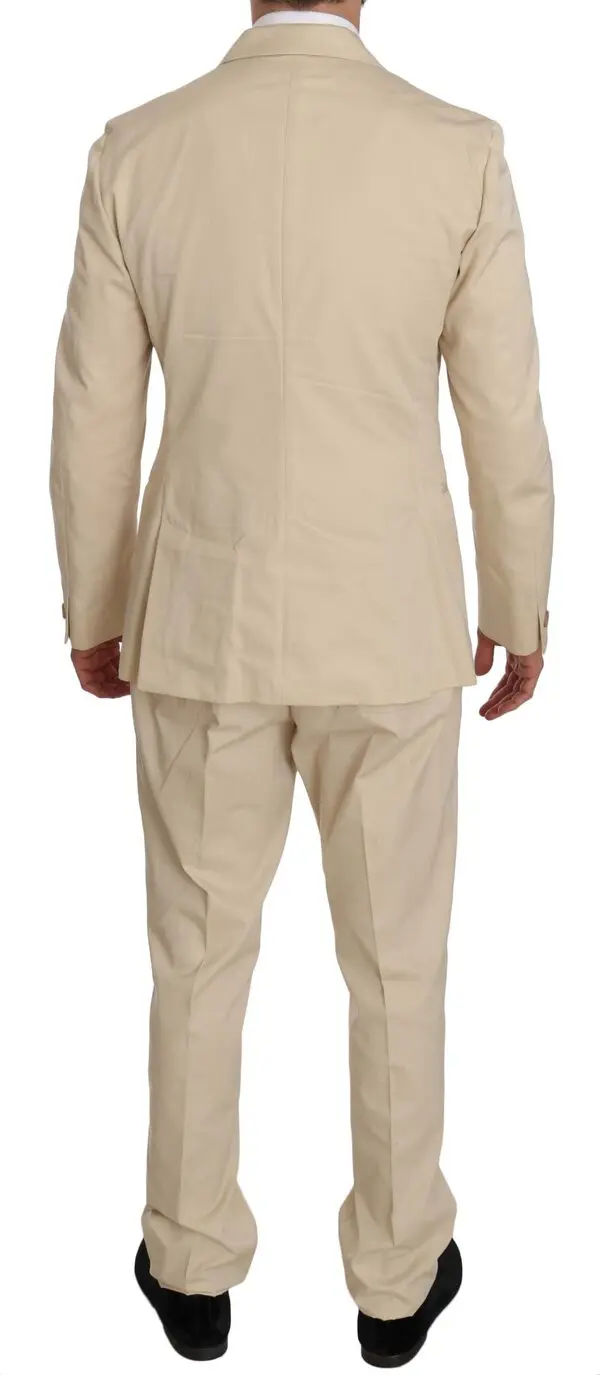 ROMEO GIGLI Two Piece 3 Button Cotton Solid Suit