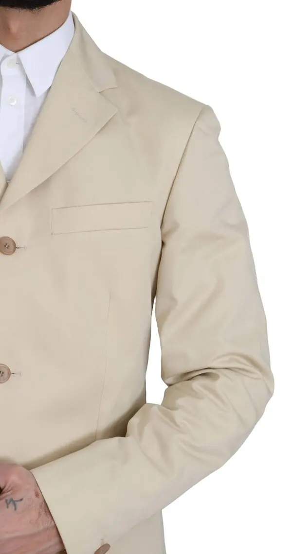 ROMEO GIGLI Two Piece 3 Button Cotton Solid Suit