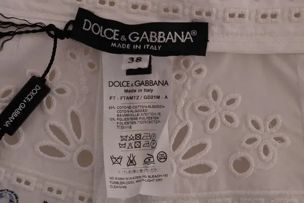 Dolce & Gabbana Majolica Embroidered Capri Pants