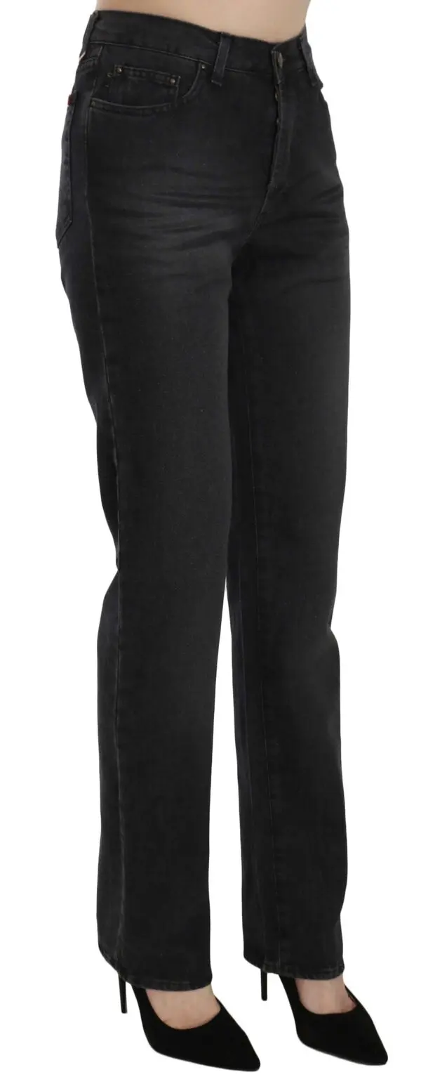 Just Cavalli High Waist Straight Leg Jeans