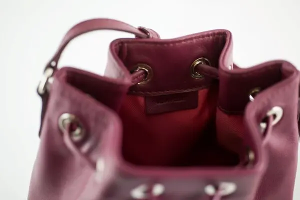 LA ROSE Leather Satchel - Blue