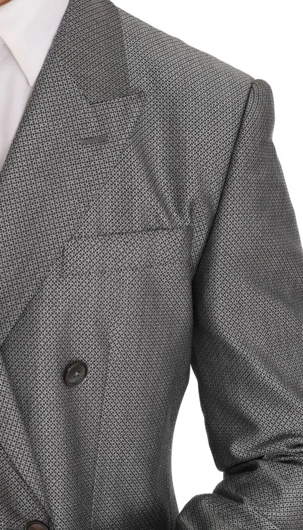 Dolce & Gabbana Stretch Crystal Bee Slim Fit Suit