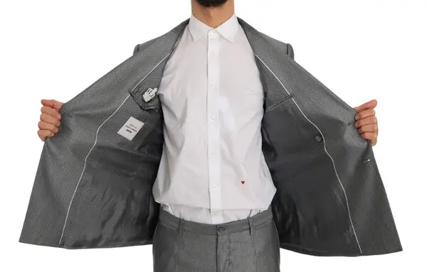 Dolce & Gabbana Stretch Crystal Bee Slim Fit Suit