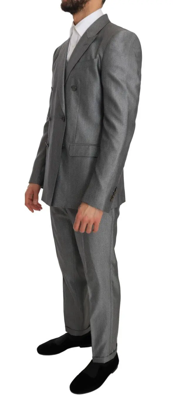 Dolce & Gabbana Stretch Crystal Bee Slim Fit Suit