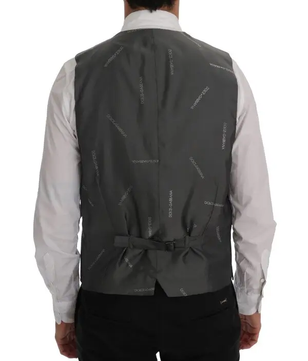 Dolce & Gabbana Staff Cotton Rayon Vest - Gray