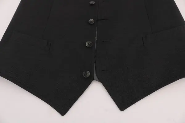 Dolce & Gabbana Staff Cotton Rayon Vest - Gray