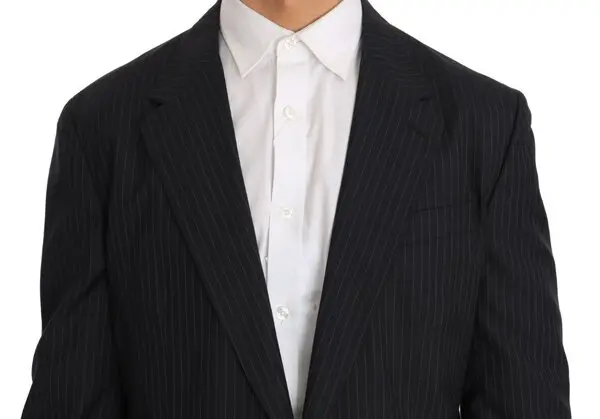Dolce & Gabbana Striped Wool Slim Blazer