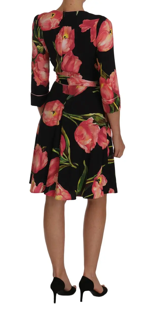 Dolce & Gabbana Printed Stretch Shift Dress