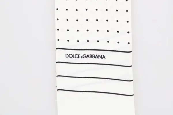 Dolce & Gabbana Polka Dotted Silk Scarf